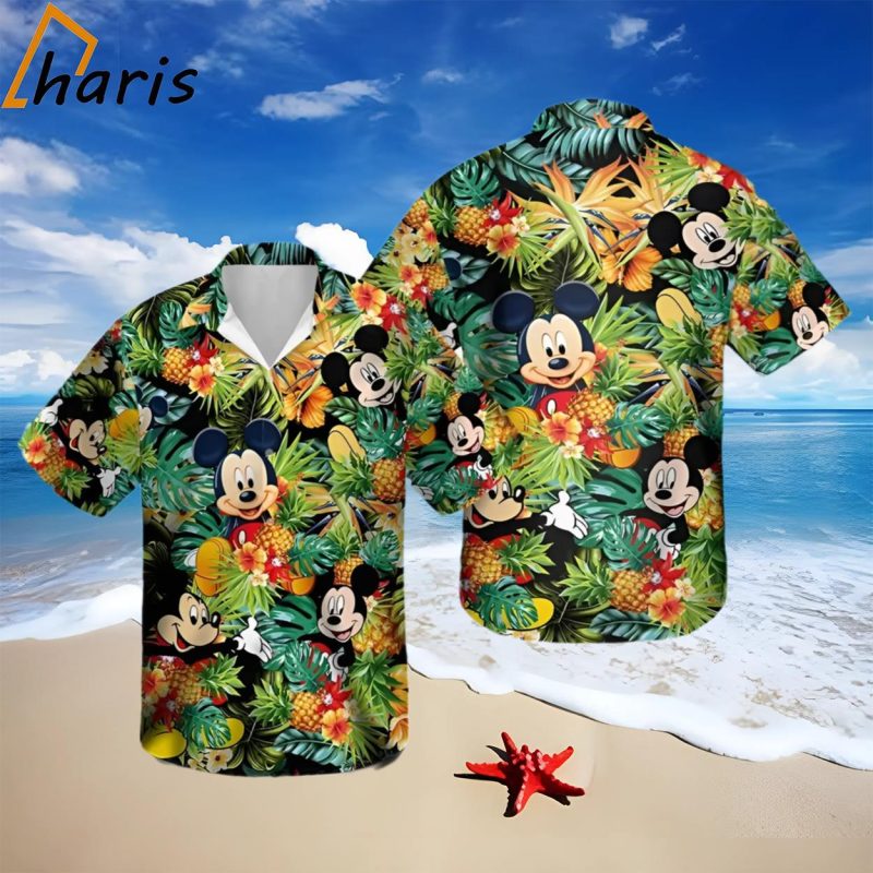 Iconic Mickey Pineapple Fruit Tropical Disney Hawaiian Shirt - Hot Sale ...