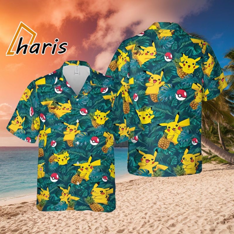 Pikachu Tropical Beach Pokemon Hawaiian Shirt - Hot Sale 2025