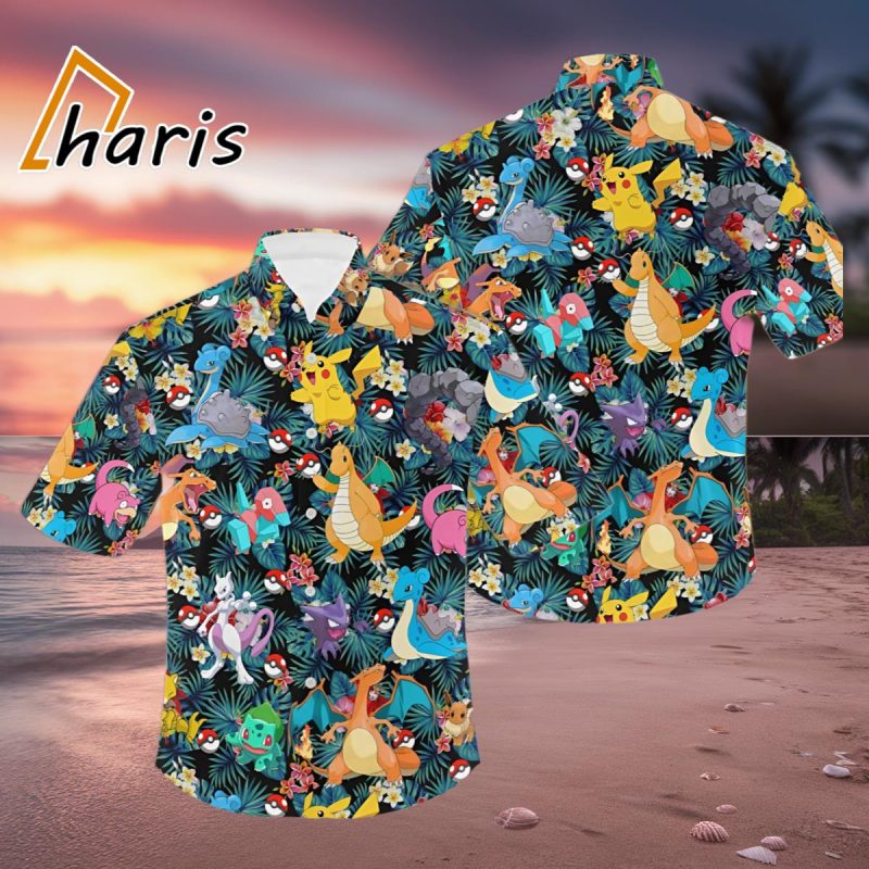 Pokemon Hawaiian Shirt Pokemon Tropical Birthday Summer Gift - Hot Sale ...
